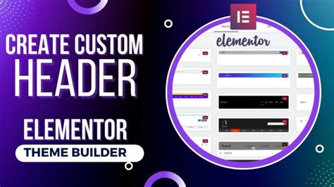 How To Create Header In Elementor Theme Builder Video