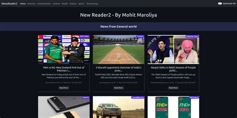 Github Mohitm15newsreader 20 Newsreader 20 Is A Web Application That Is Used To Read The