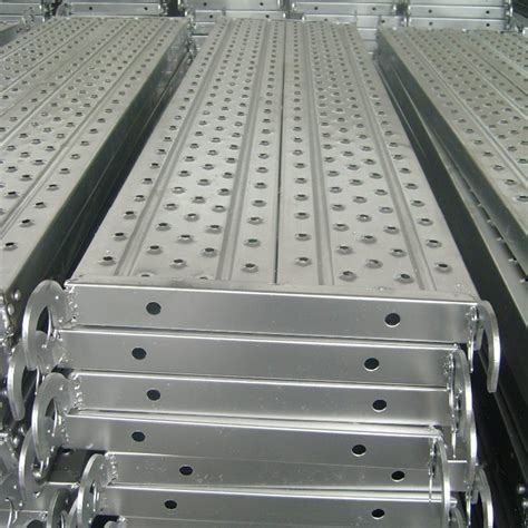 Galvanized Metal Layher Scaffold Deck Planks For Steel Ringlock Scaffolding Metal Deck And
