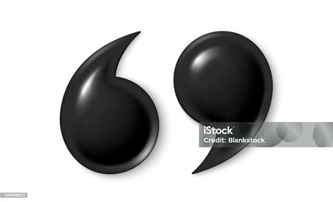 따옴표 3d 아이콘 따옴표 검은색 쉼표 기호 정보 견적 디자인 벡터 0명에 대한 스톡 벡터 아트 및 기타 이미지 0명 3차원 형태 개념 Istock