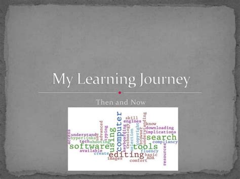 My Learning Journey Ppt