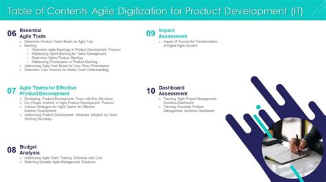 Agile Digitization For Product Table Of Contents Agile Digitization