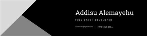 Addisu Alemayehu Full Stack Developer Javajavascript React Node