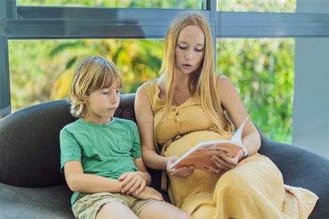 Sweet And Bonding Moment As A Pregnant Mother And Her Son Share Quality