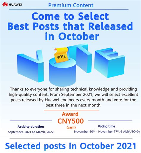 Come To Select Best Posts That Released In October Huawei Enterprise Support Community