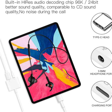 Usb C To Mm Female Aux Audio Cable Adapter With Usb C Charging Port Axgear Ca