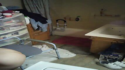 Grandma Undressing For Shower