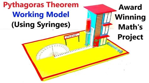Pythagoras Theorem Working Model Maths Project Using Syringes