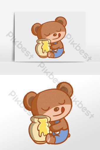 귀여운 곰 인형 그림 요소 일러스트레이션 Png Psd 무료 다운로드 Pikbest