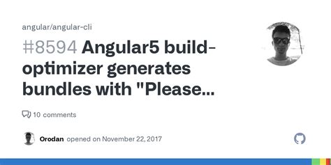 Angular5 Build Optimizer Generates Bundles With Please Add A Ngmodule Annotation Errors