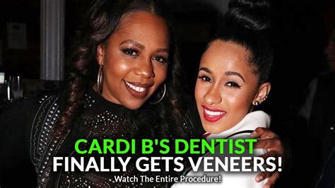 Cardi Bs Dentist Gets A Smile Makeover Veneers Before And After