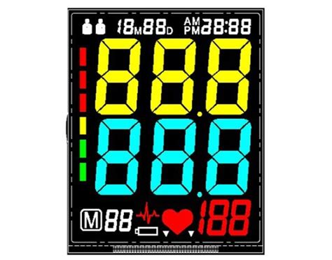Digital Segment Lcd Module Transparent Va Lcd Module Screen For Sphygmomanometer