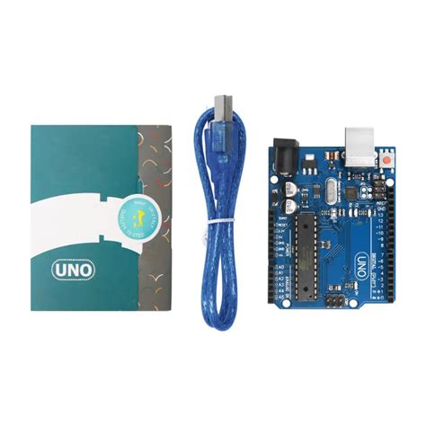 100pcslot Uno R3 Mega328p With Usb Cable Uno R3 Official Paper Box For Arduino In Integrated