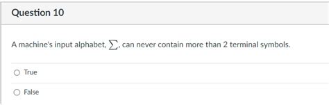 Solved Question 10a Machines Input Alphabet ∑ ﻿can