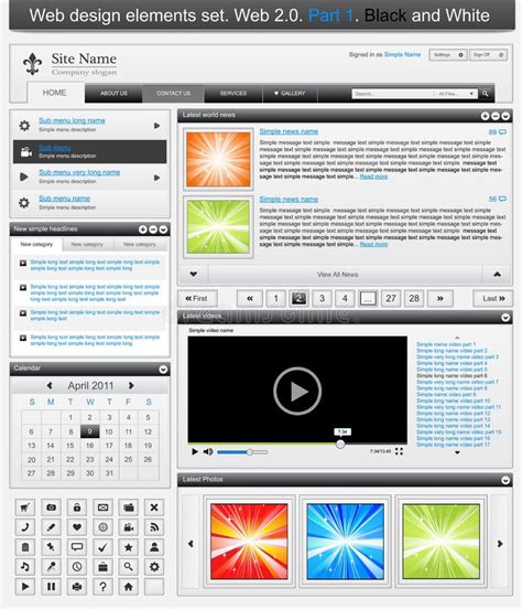 Set Of Abstract Colorful Web Headers Stock Vector Illustration Of Artistic Creative 21274108