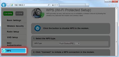 Configure WPS On Your Modem Brightspeed