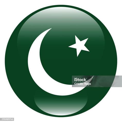 파키스탄 국기입니다 3d 플래그 플래그 아이콘입니다 표준 색상 원 아이콘 플래그입니다 컴퓨터 일러스트레이션 디지털 일러스트레이션 벡터 일러스트 레이 션입니다 0명에 대한