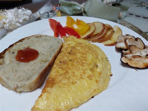 오믈렛 간단한 치즈 오믈렛