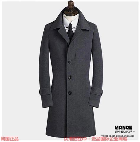 Кашемировое шерстяное пальто осенняя мужская зимняя куртка Мужская деловая повседневная куртка