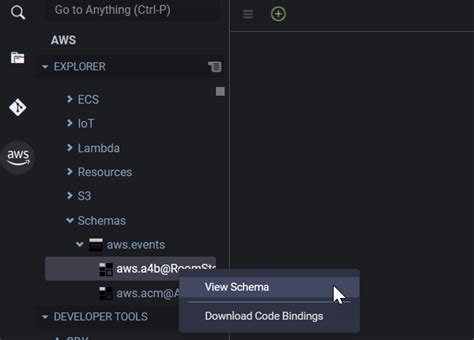 Amazon Eventbridge スキーマの使用 Aws Cloud9