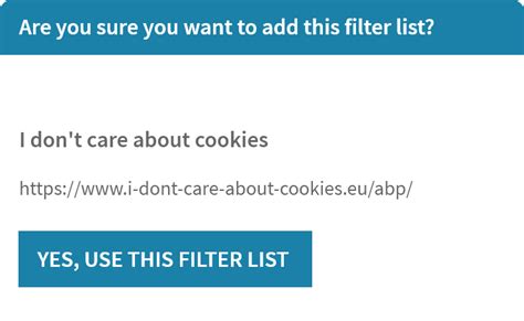 Block Cookie Notifications Adblock Plus