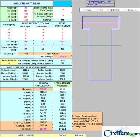Grade Beam Design Spreadsheet Db Excel Com