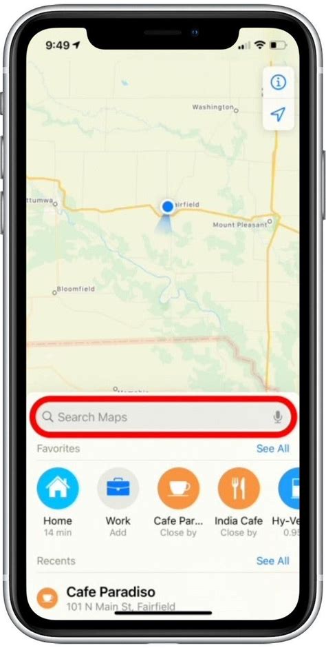 How To Get Apple Maps Nearby Suggestions