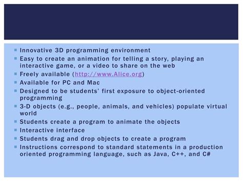 Ppt Teaching Scratch And Alice Programming Powerpoint Presentation