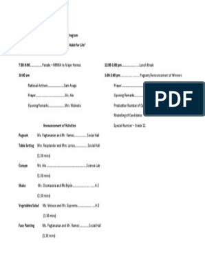 Sample Program Flow Birthday Pdf Artofit