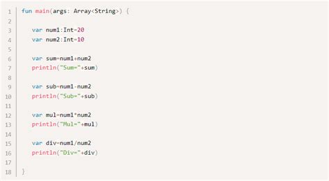 العمليات الرياضية في لغة كوتلن kotlin arithmetic operations connect4techs
