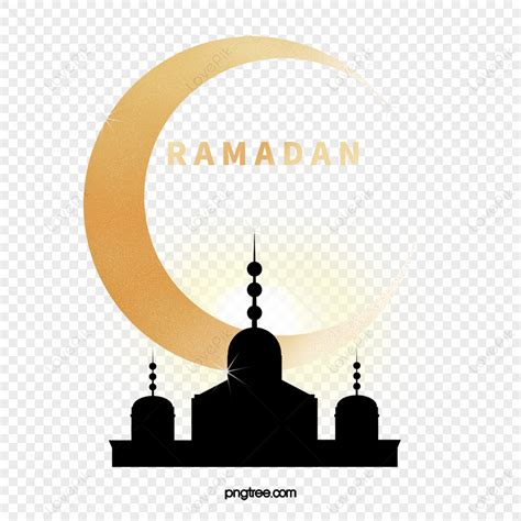 황금 질감의 라마단 달 일러스트달필무 하람인사 Png 일러스트 무료 다운로드 Lovepik