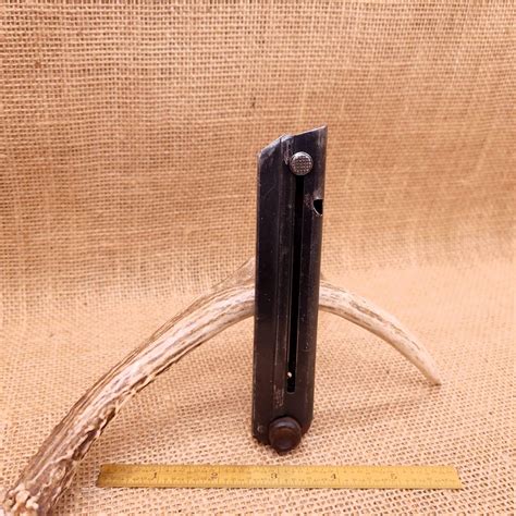 Early Luger P08 Magazine 9mm 30 Luger Wood Base Blued 8 Shot Old Arms Of Idaho Llc