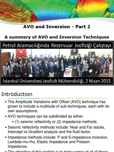 A Summary Of Avo And Inversion Techniques Pdf Reflection Seismology Anisotropy