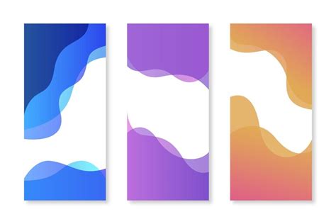 Premium Vector Mobile Abstract Gradient Backgrounds 3