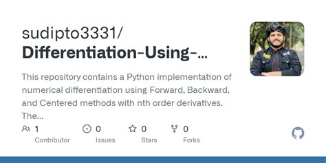 Github Sudipto3331differentiation Using Forward Backward And