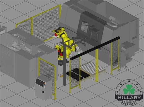 2 Cnc Machine Tending System With 1 Robot Hillary Machinery