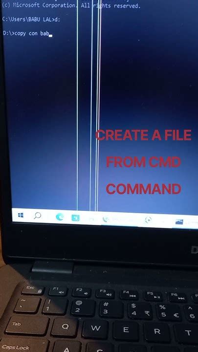 Cmd Command How To Create A File Frome Cmd Command Shorts Shortvideo Cmd Youtube