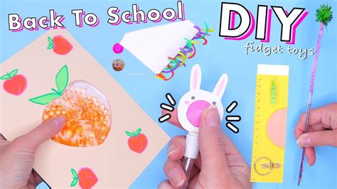 Diy Easy Fidget Toys Ideas For Back To School Viral Tiktok Anti Stress Fidgets Youtube