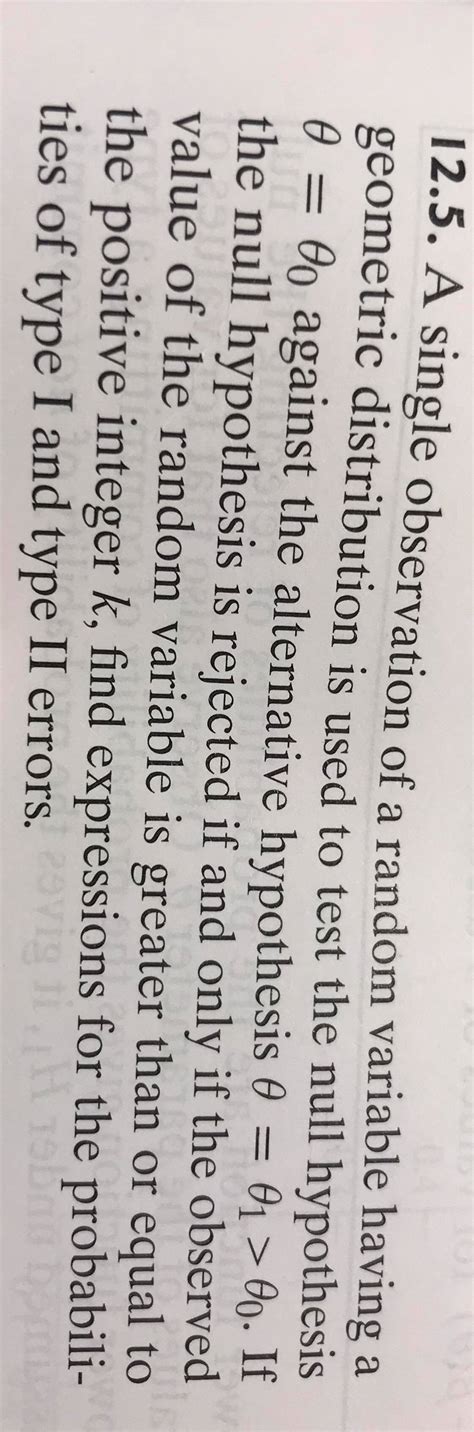 Answered 125 A Single Observation Of A Random Variable Having A Geometric Distribution Is