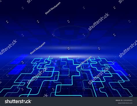Cycle Background Vector Illustration Showing Collaboration Stock Vector