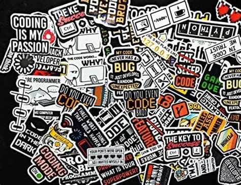 Sticker Fever 50 Laptop Stickers For Developers Coders Programmers