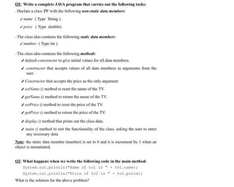 Solved Q1 Write A Complete Java Program That Carries Out