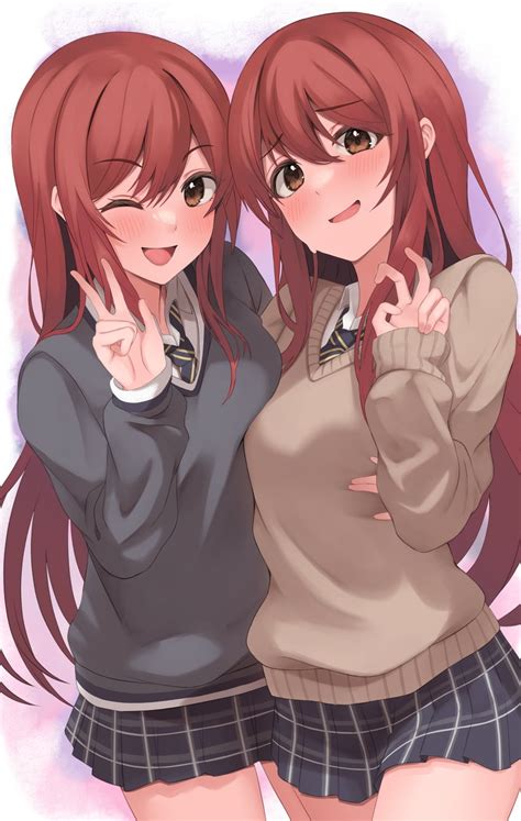 Osaki Amana And Osaki Tenka Idolmaster And 1 More Drawn By Pyonsan