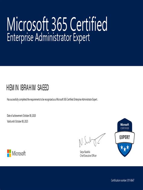 Microsoft 365 Certified Enterprise Administrator Expert Pdf