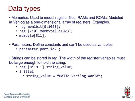 Ppt Reconfigurable Computing En2911x Fall07 Lecture 05 Verilog 1