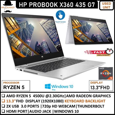 Hp Probook X G Amd Ryzen Fhd Touchscreen Laptop Upto Tb Ssd Window Pro Shopee