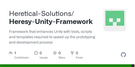 GitHub Heretical Solutions Heresy Unity Framework Framework That