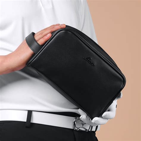 핫딜 전시상품 리카타 올블랙 골프 파우치 D34301 딜팡 골프용품 전문쇼핑몰