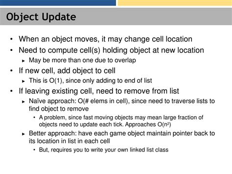 PPT Space Partitioning For Broad Sweep Collision Detection Part 1