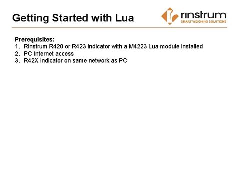 Getting Started With Lua Getting Started With Lua